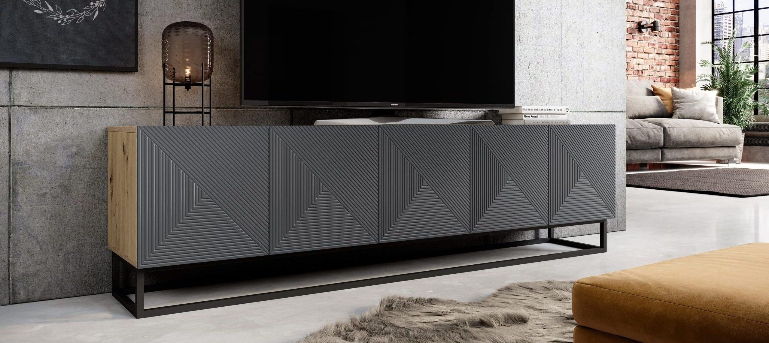 ASHA TV stand 200 5D ON FRAME - BOGART.