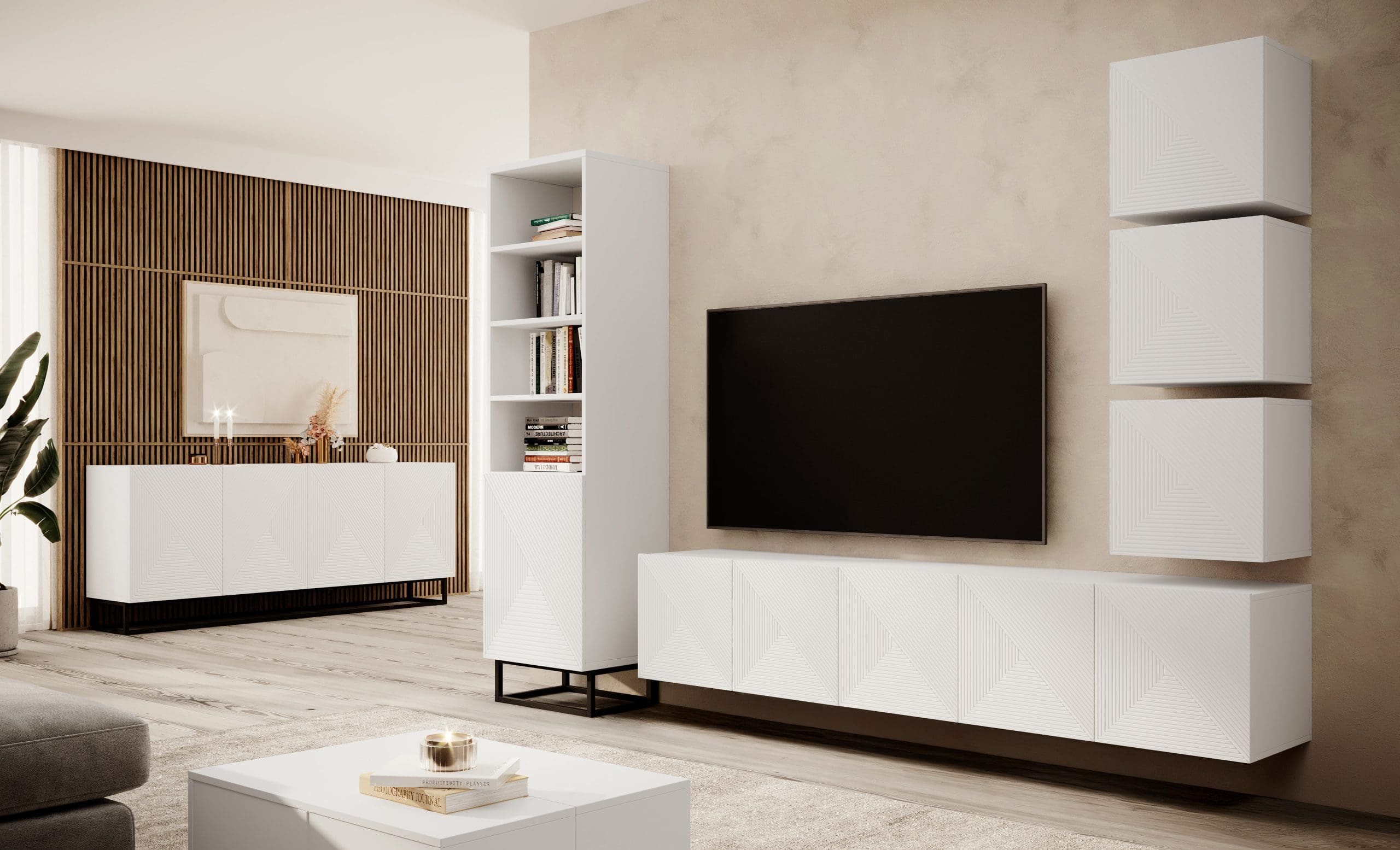 ASHA TV stand 200 5D Wall-mounted - BOGART.