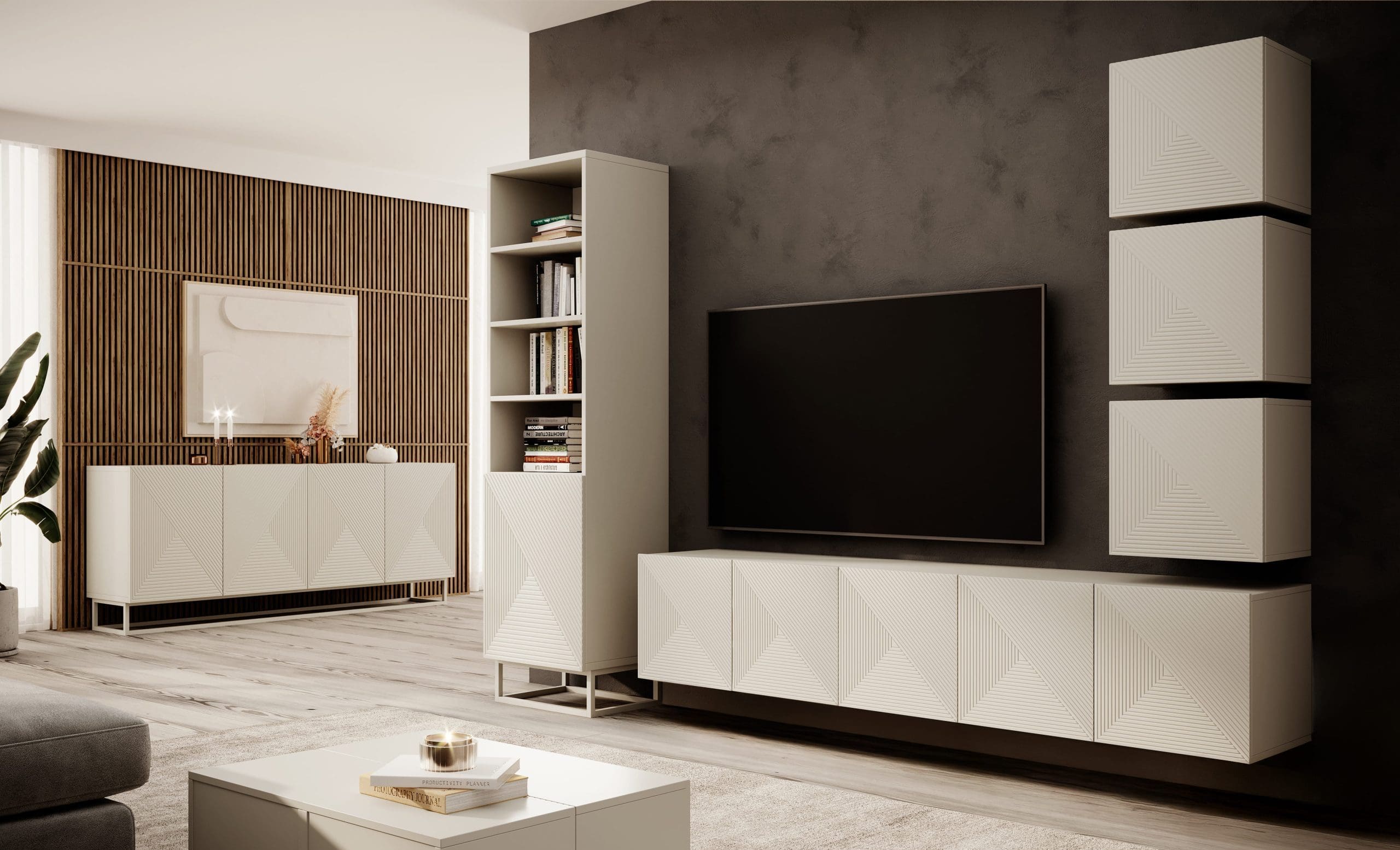 ASHA TV stand 200 5D Wall-mounted - BOGART.